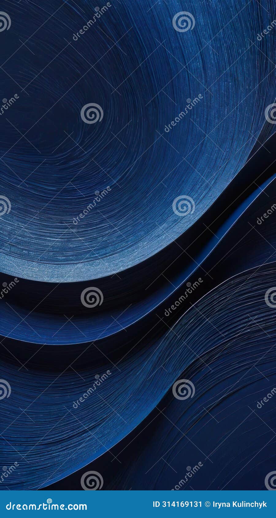 Vertical Empty Indigo Color Texture Wave Background with Space for Text ...