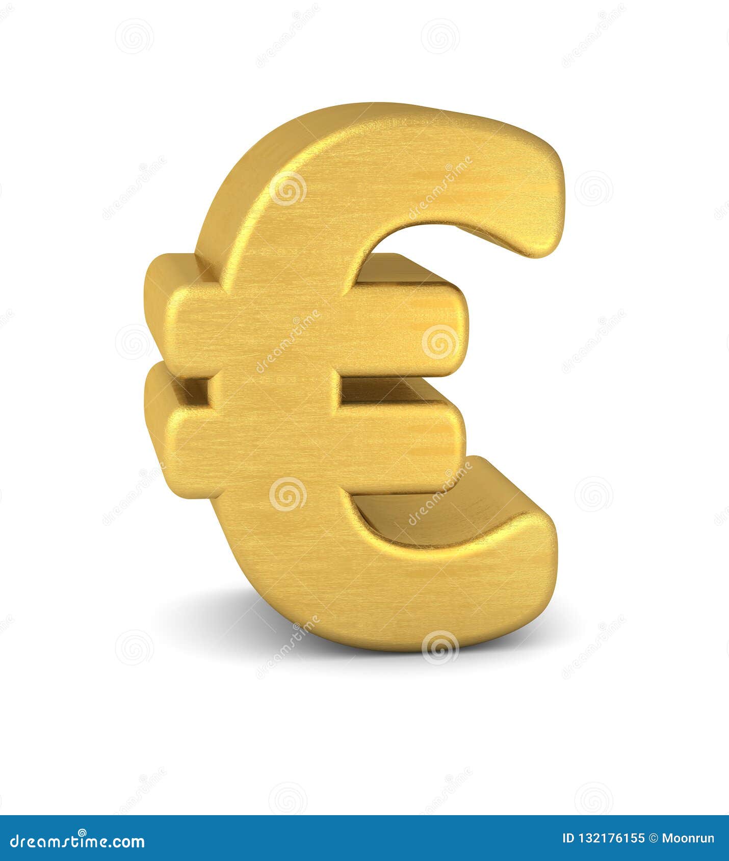 Vertical Euro Del Oro Del Símbolo Stock de ilustración - Ilustración de ...