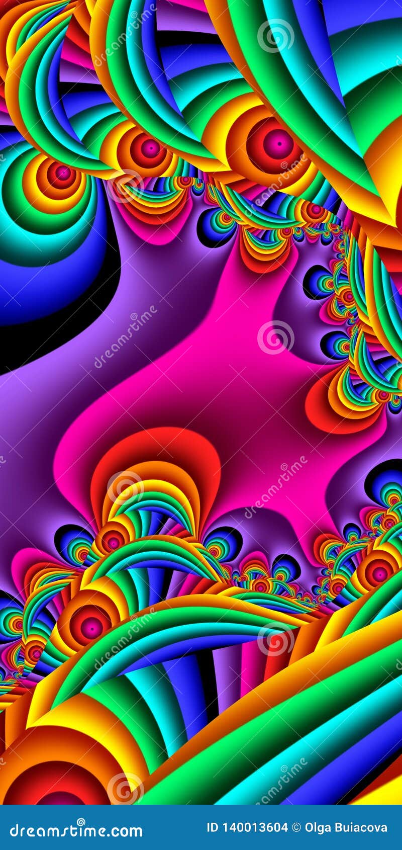 Vertical Fabulous Multicolored Pattern. You Can Use it for Invitations ...