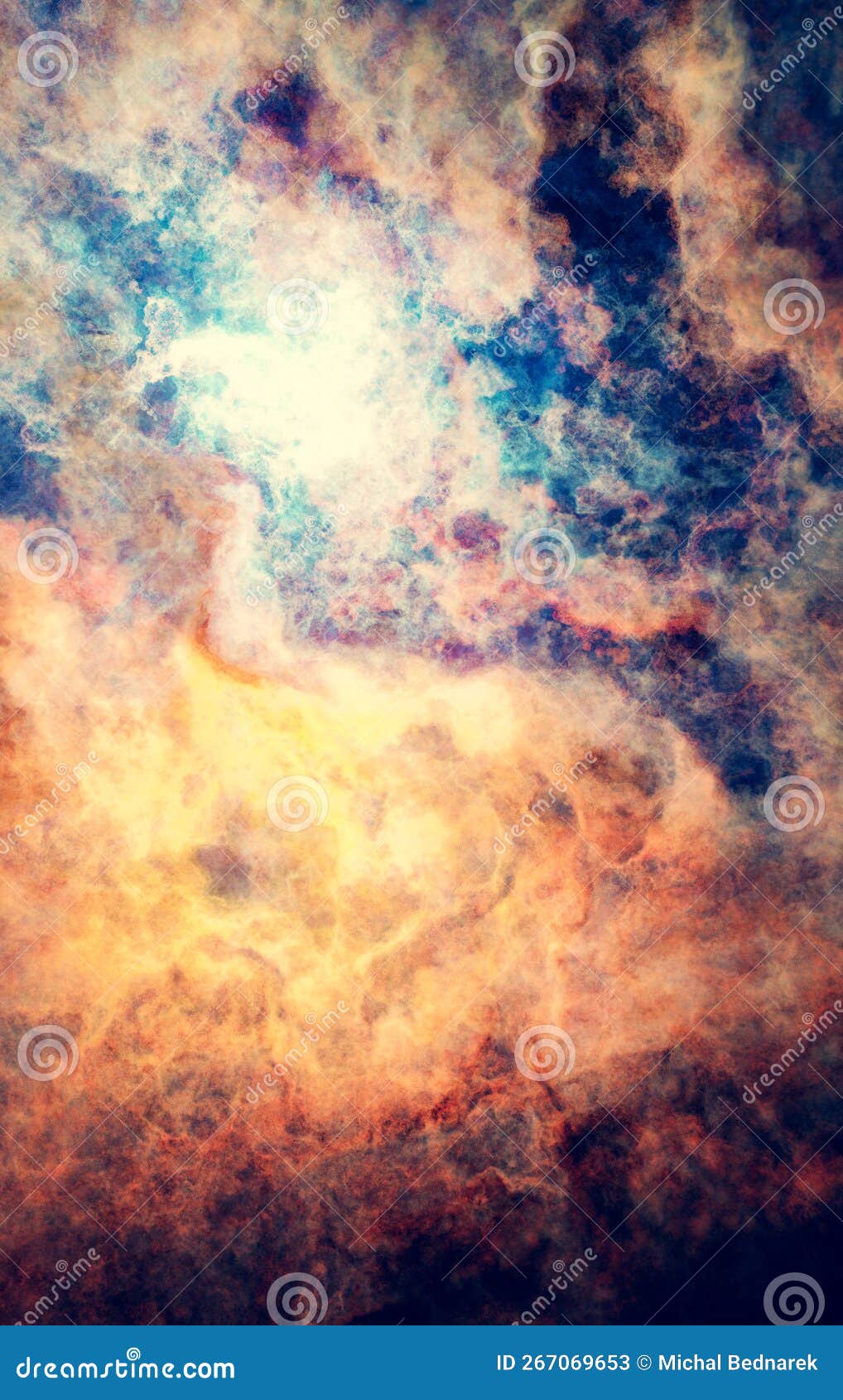 Vertical Fantasy Magical Background, Stock Illustration - Illustration ...