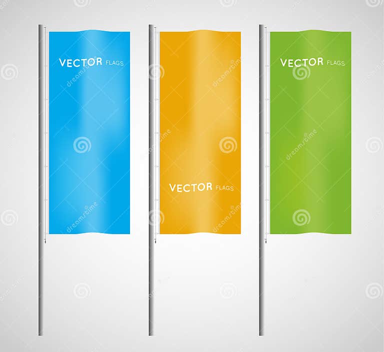 Vertical flags stock vector. Illustration of gradient - 35845468