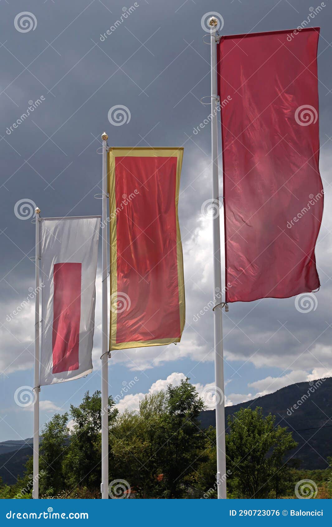 Vertical Flags Copy Space stock photo. Image of montenegro - 290723076