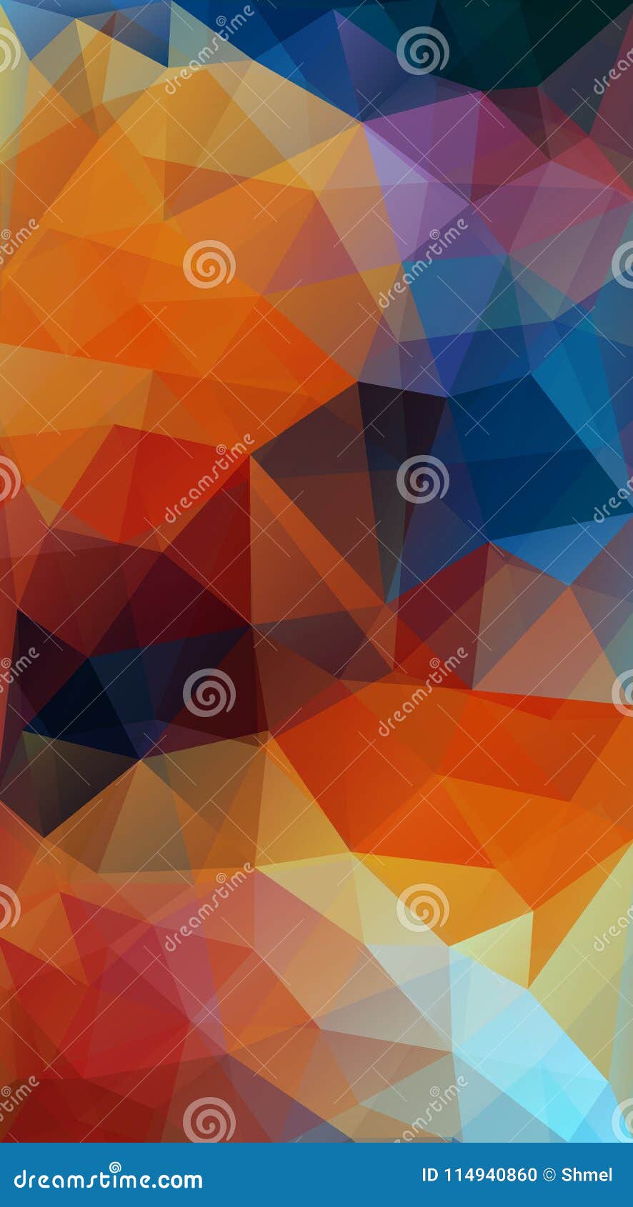 Vertical Flat Triangle Background Stock Vector - Illustration of ...