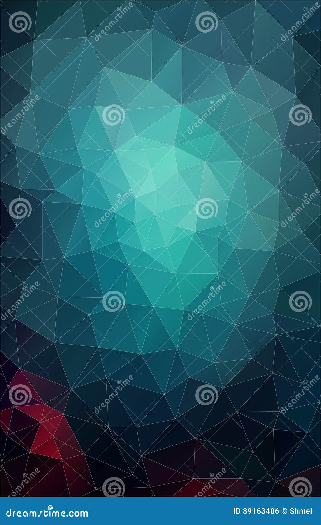 Vertical Flat Pastel Color Geometric Triangle Wallpaper Stock Vector ...