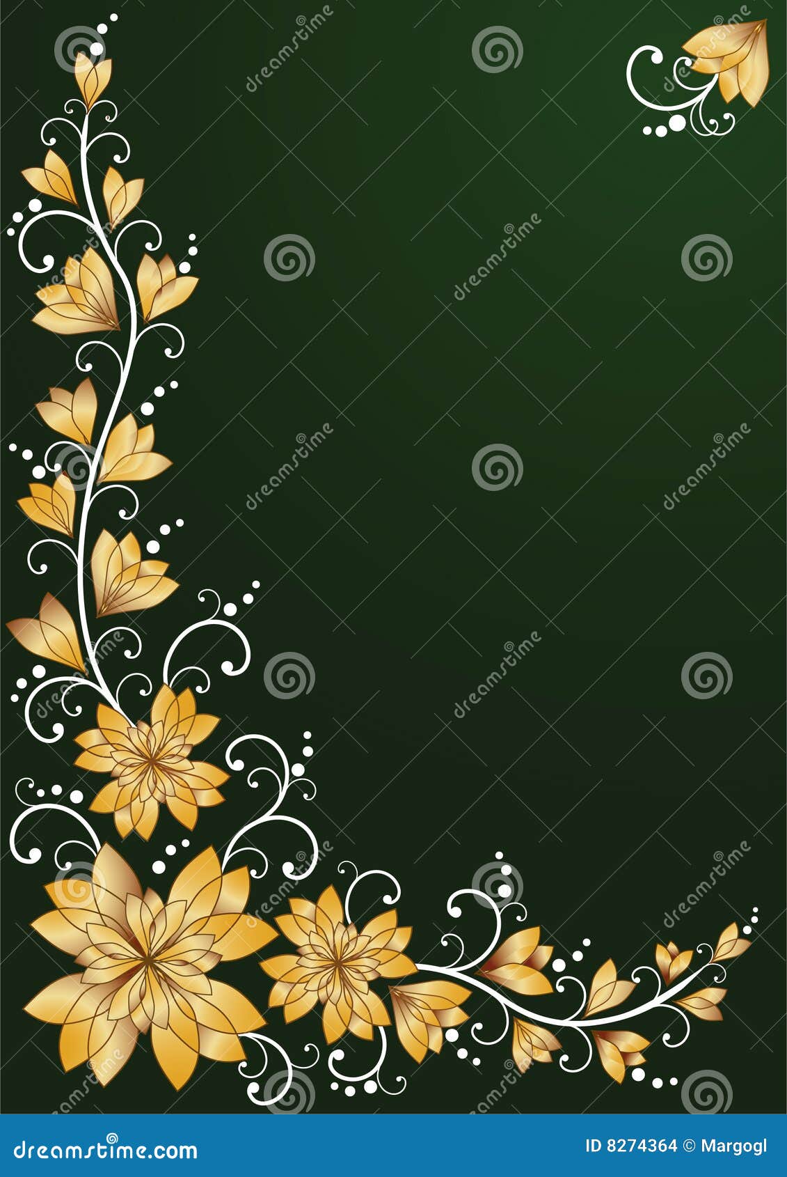 Vertical Floral Backgrounds. Stock Vector - Illustration of border ...