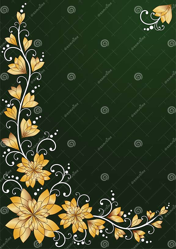 Vertical Floral Backgrounds. Stock Vector - Illustration of border ...