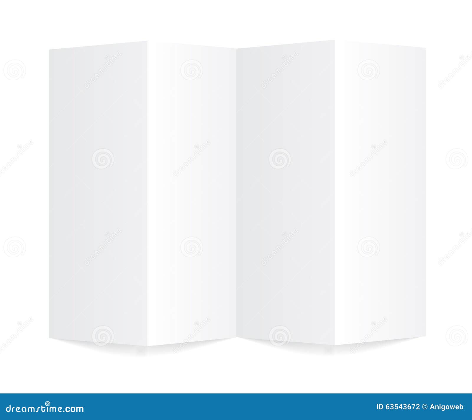 Vertical folding booklet stock vector. Illustration of card - 63543672