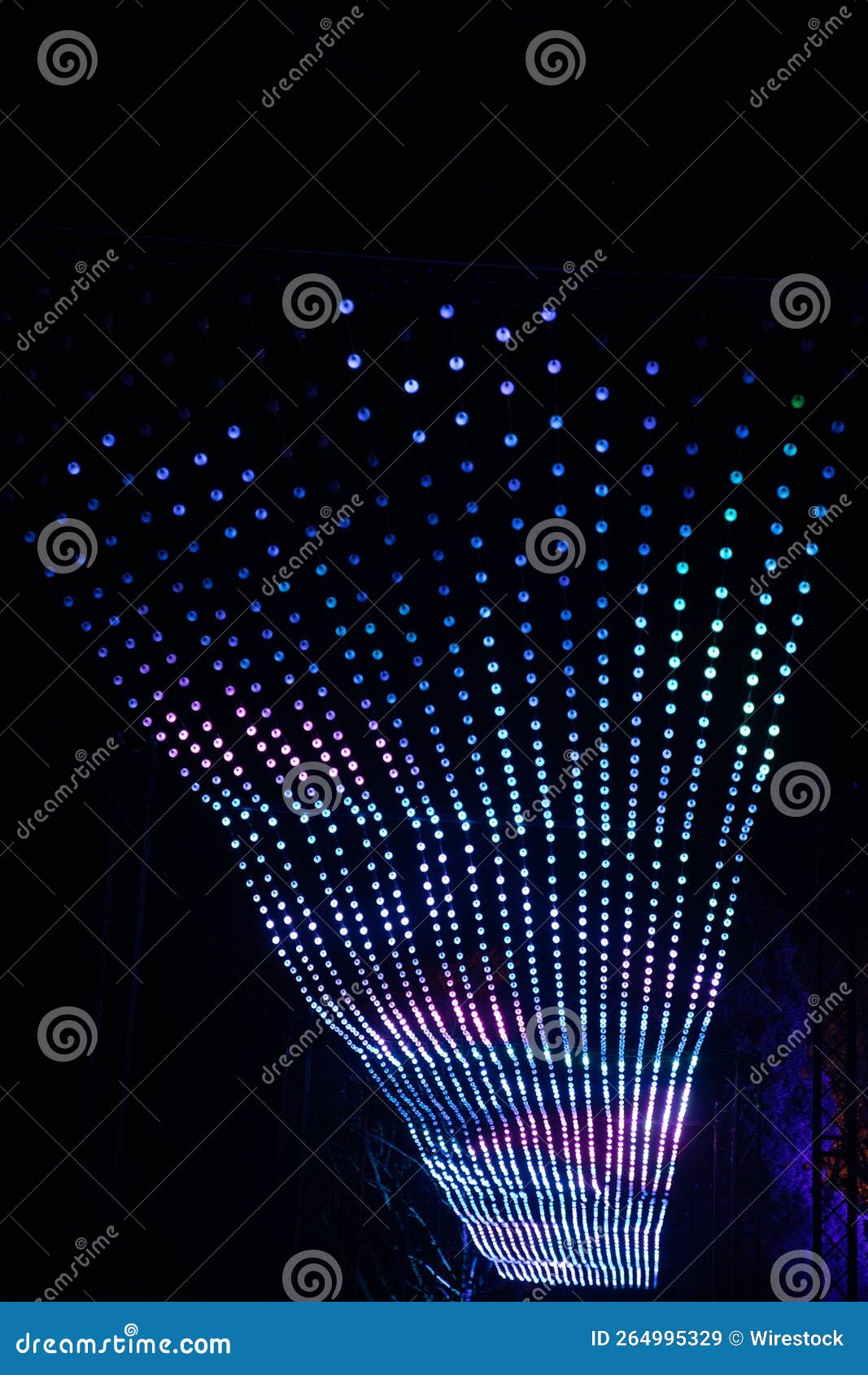 Vertical Footage of Colorful Lights in Blenheim Stock Image - Image of ...