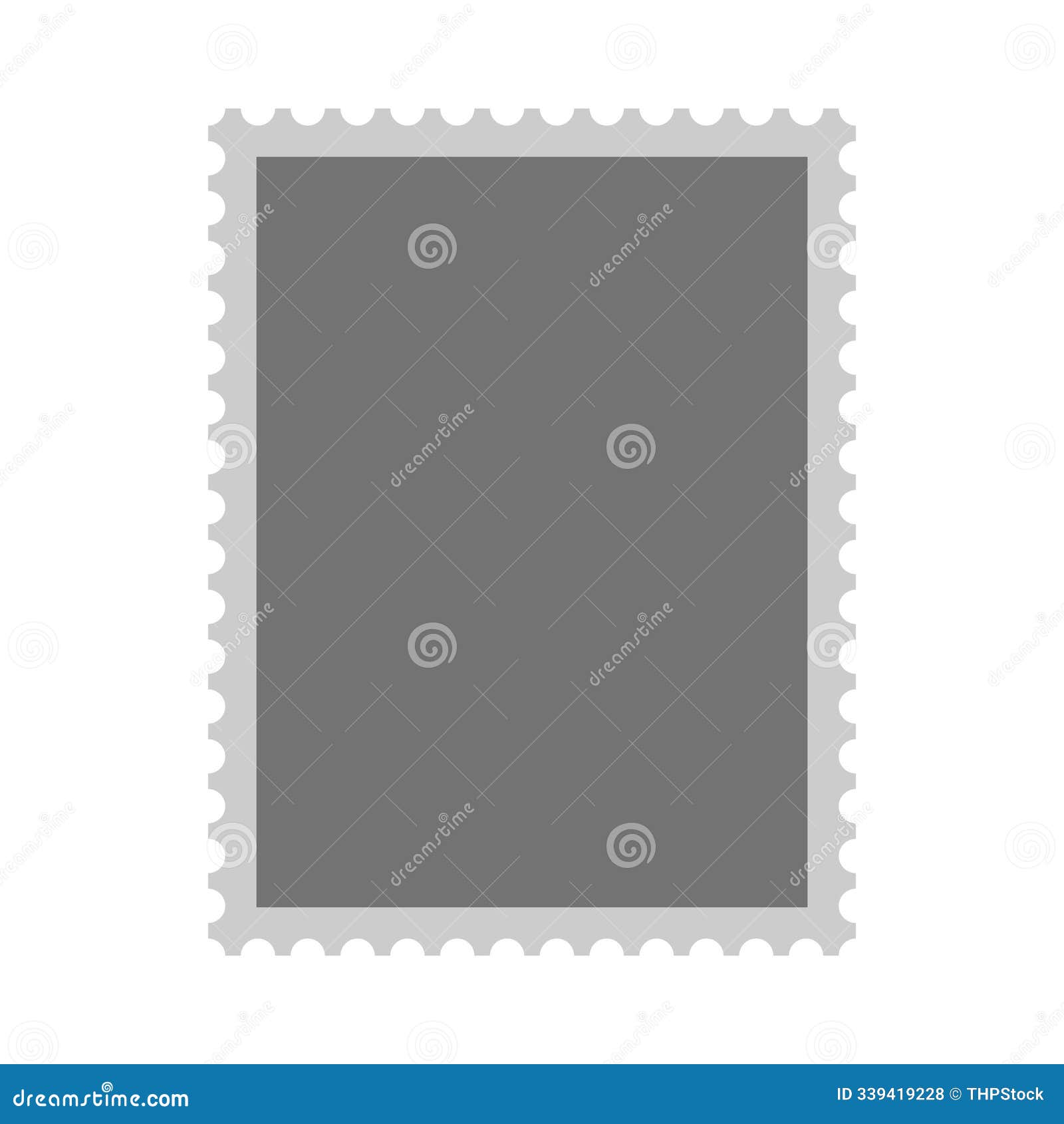 Vertical Postage Stamp Border Vector Stock Vector - Illustration of ...