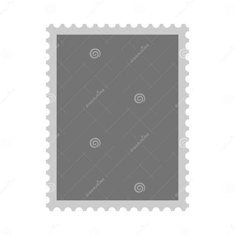 Vertical Postage Stamp Border Vector Stock Vector - Illustration of ...