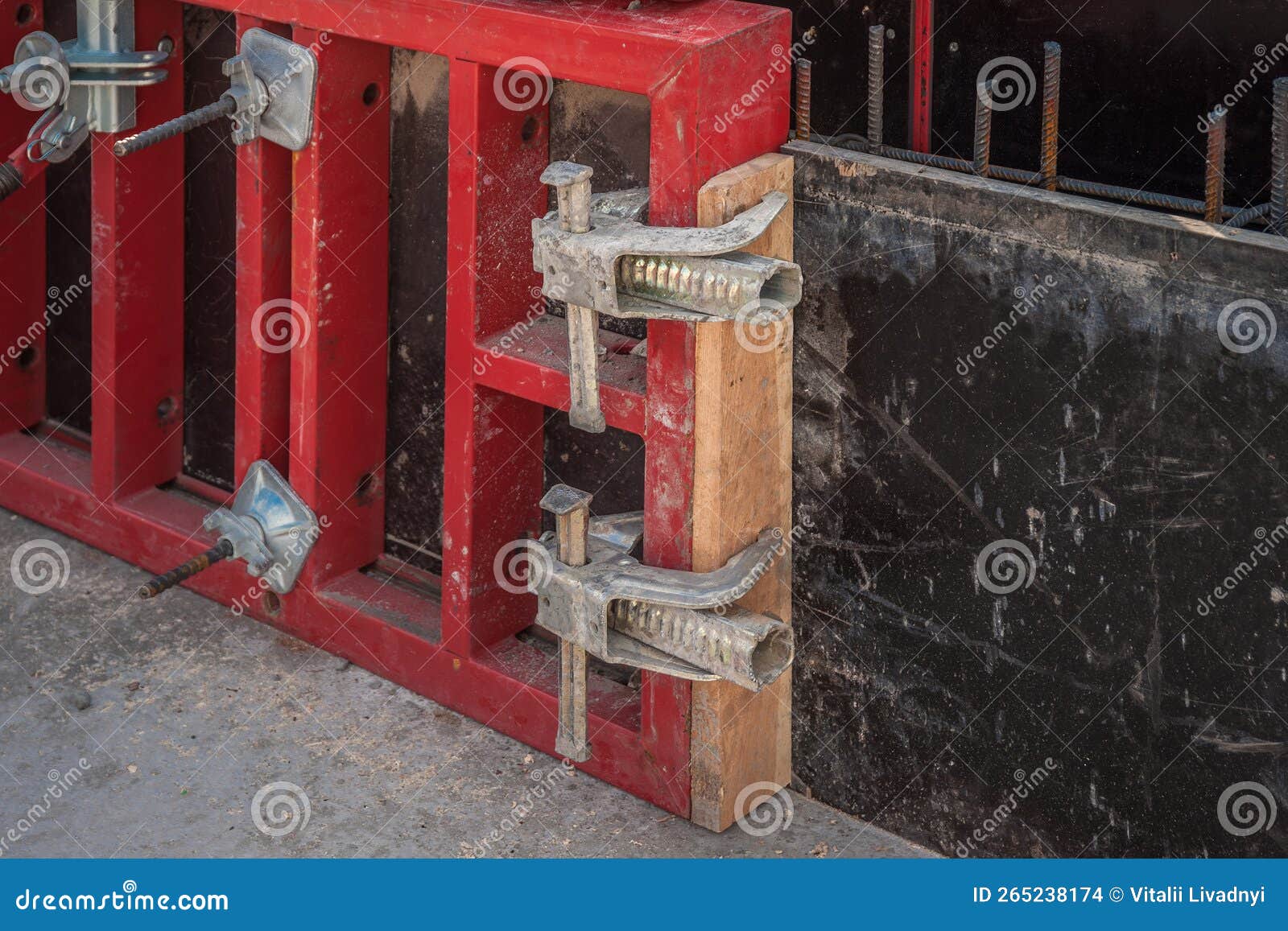 Vertical Formwork Panels on the Construction Stock Photo - Image of ...