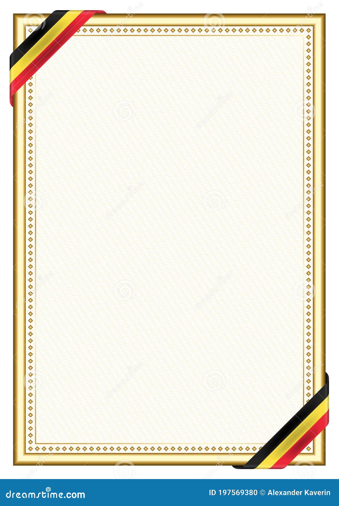 Vertical Frame and Border with Belgium Flag Stock Vector - Illustration ...