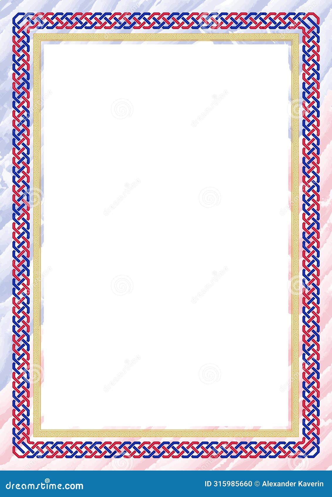 Vertical Frame and Border with Haiti Flag Stock Illustration ...