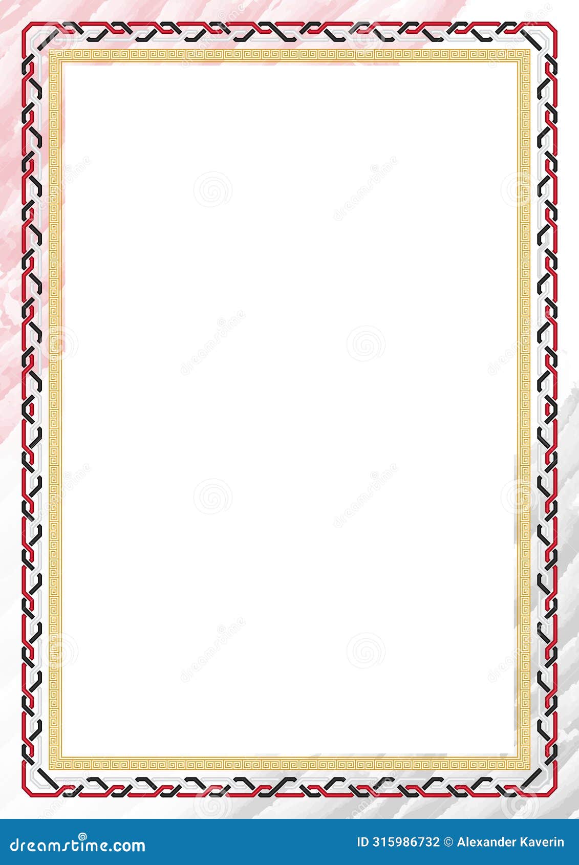 Vertical Frame and Border with Iraq Flag Stock Illustration ...