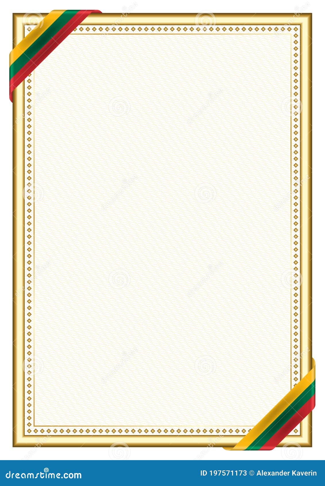 Vertical Frame and Border with Lithuania Flag Stock Vector ...