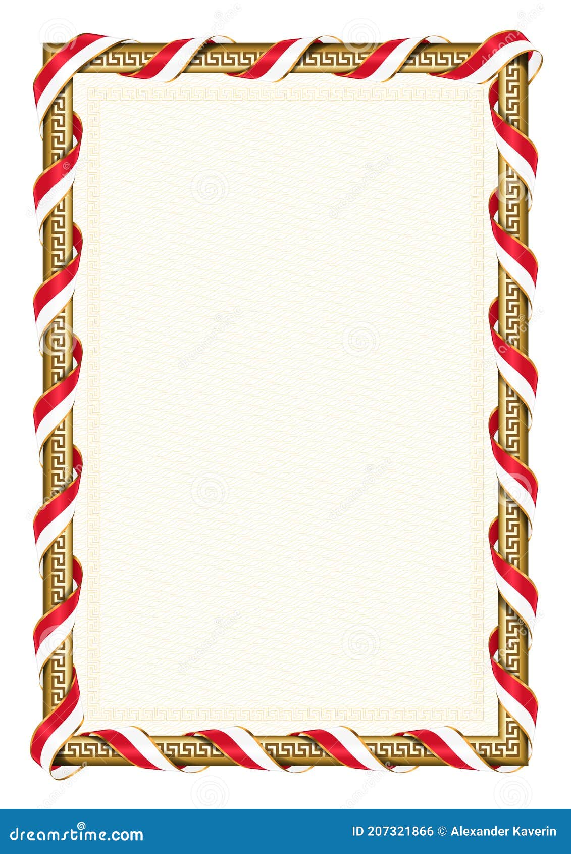 Vertical Frame and Border with Monaco Flag Stock Vector - Illustration ...