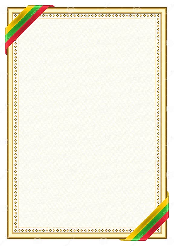 Vertical Frame and Border with Myanmar Flag Stock Vector - Illustration ...