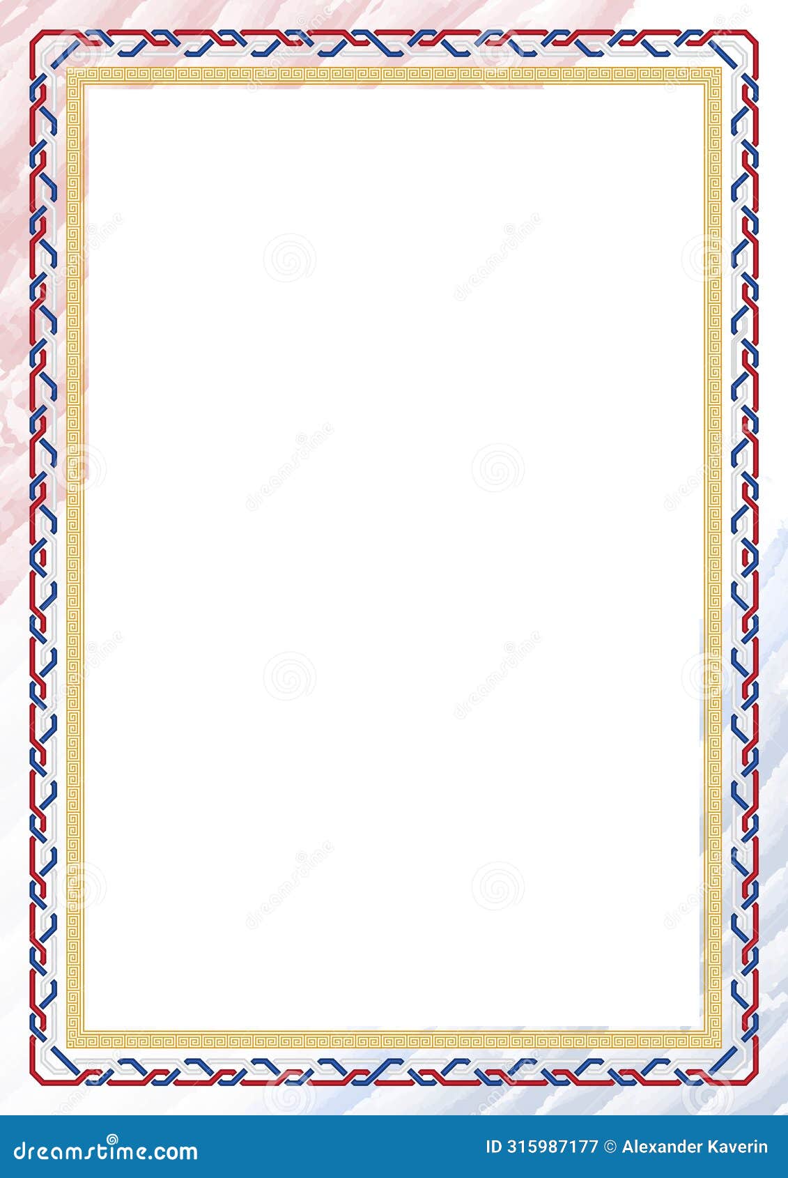 Vertical Frame and Border with Netherlands Flag Stock Illustration ...