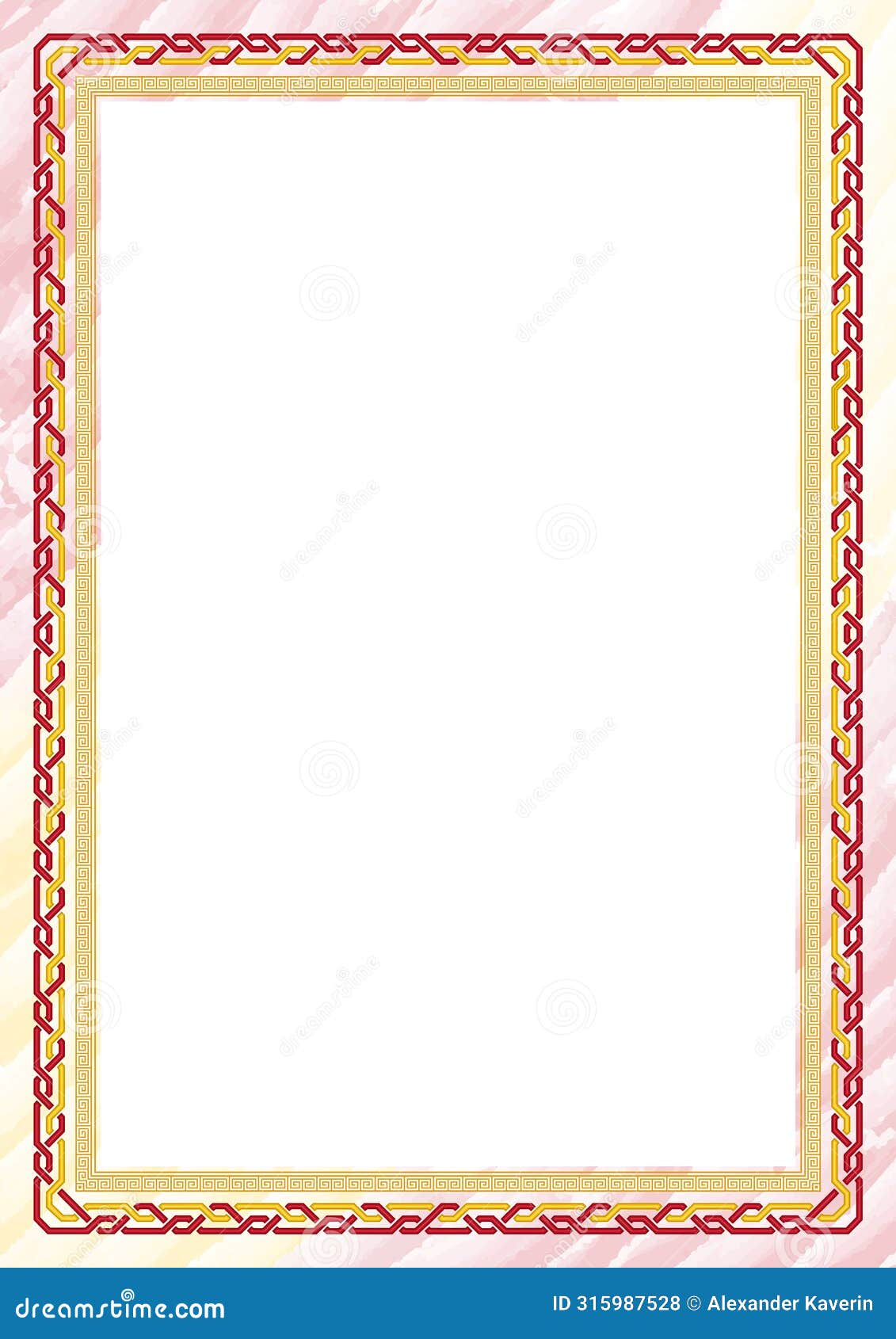 Vertical Frame and Border with Spain Flag Stock Illustration ...