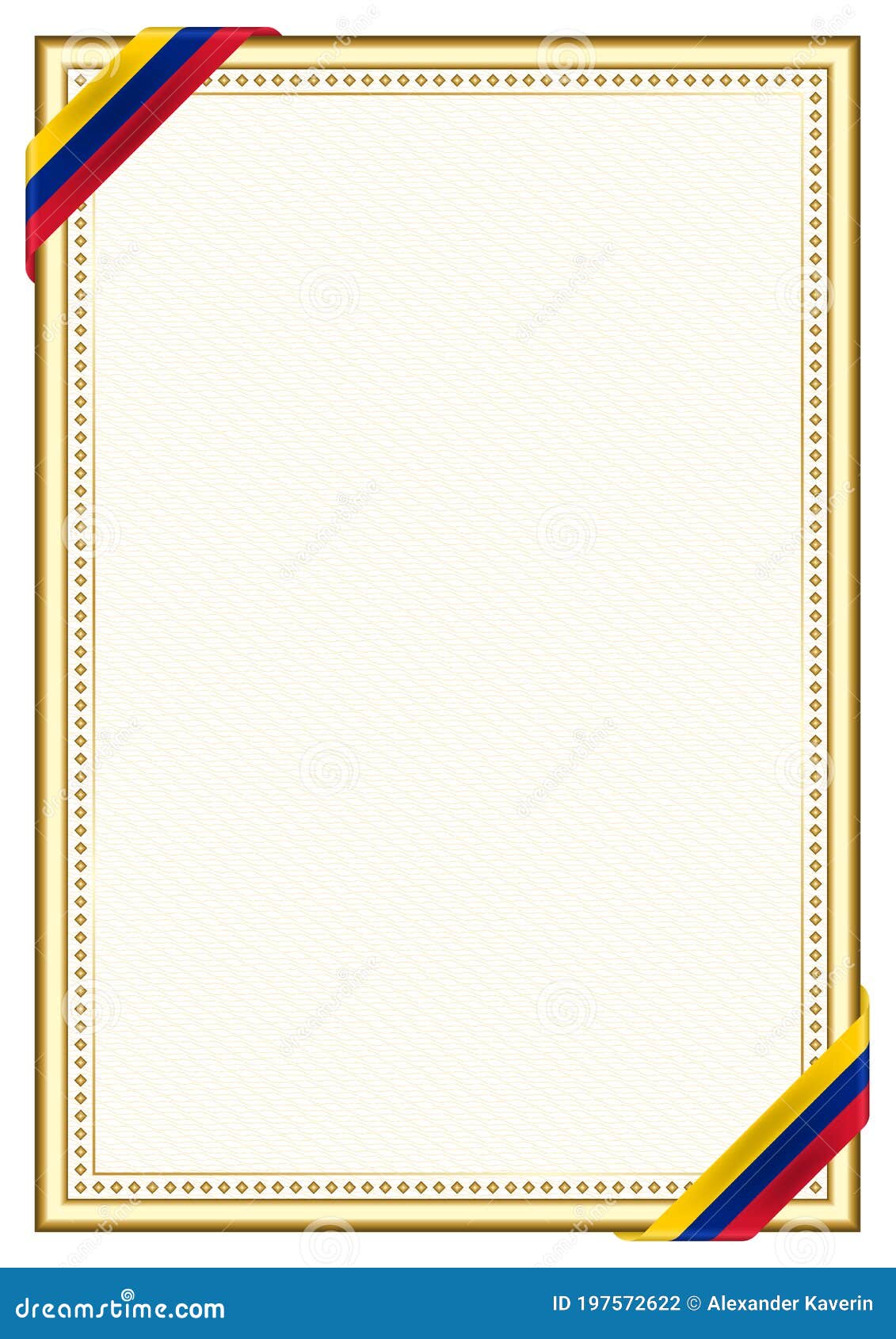 Vertical Frame and Border with Venezuela Flag Stock Vector ...