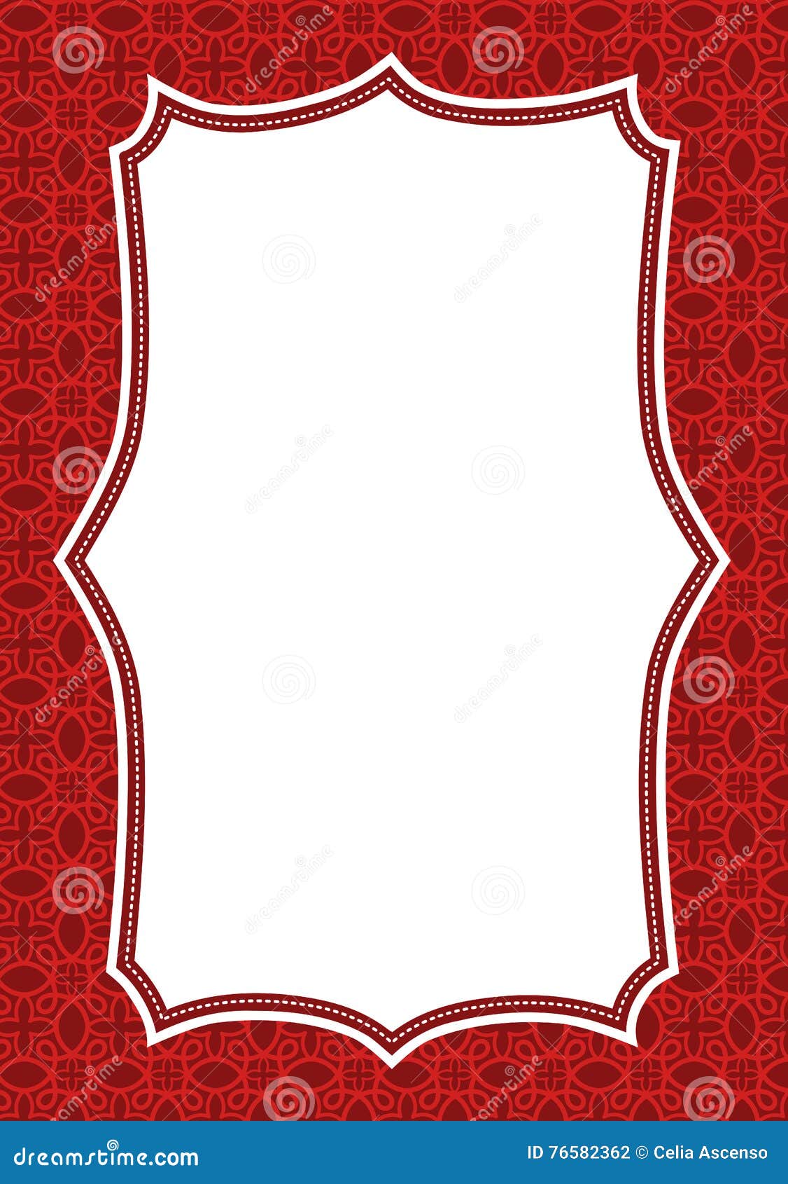 Vertical Frame Border Vintage Pattern Stock Illustration - Illustration ...