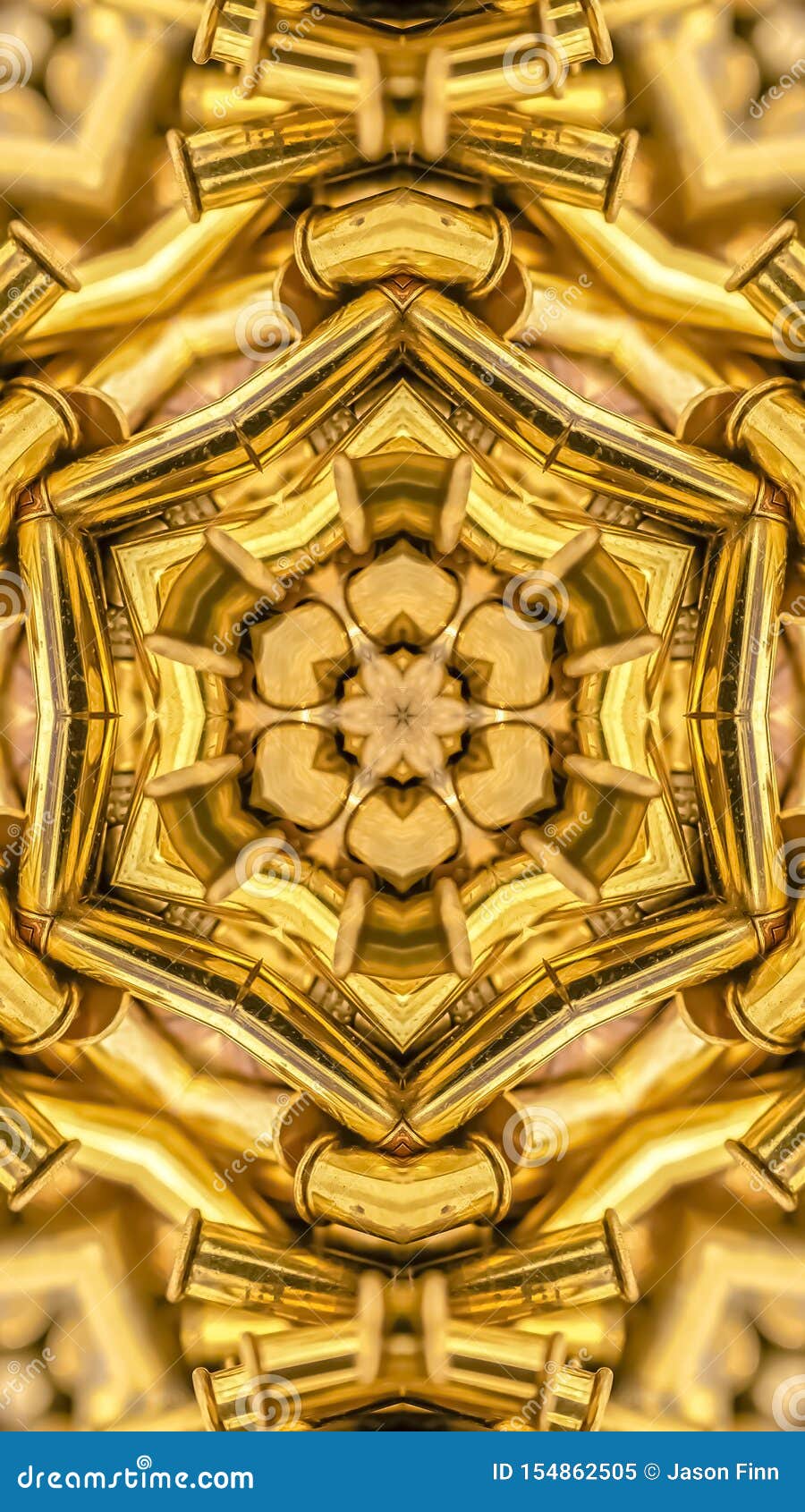 Vertical Frame Complex Design Made from the Photo of Bullets Stock ...