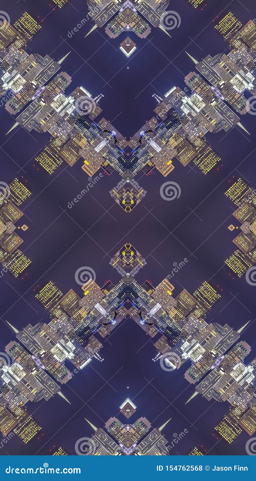 Vertical Frame Complex Design Made from the San Francisco Skyline Stock ...