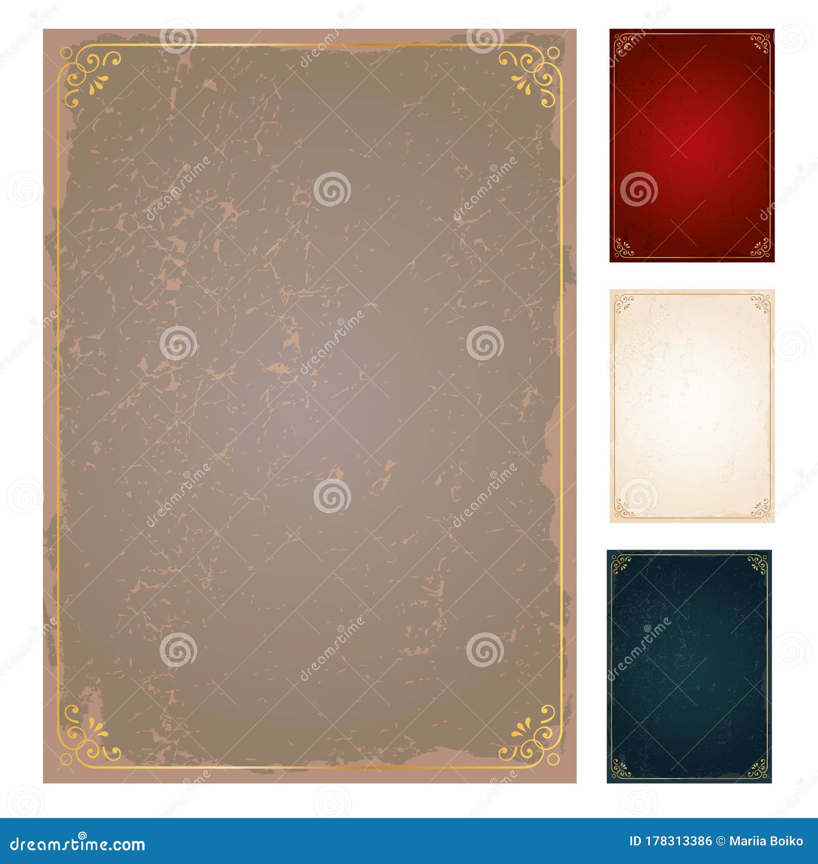 Vertical Frames and Borders Set Vector Decorativ Stock Vector ...