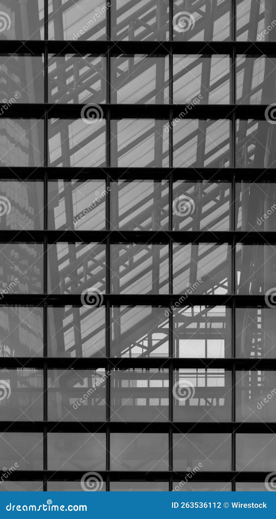 Vertical Front Shot of a Skyscraper Windows with an Inside View, San ...