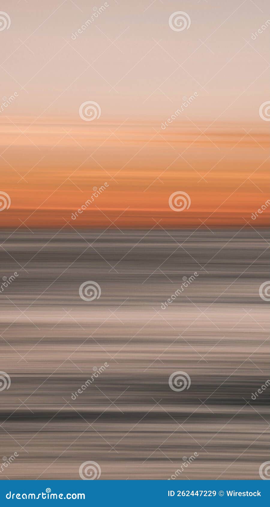 Vertical Front View of Horizon during Sunset Stock Image - Image of ...