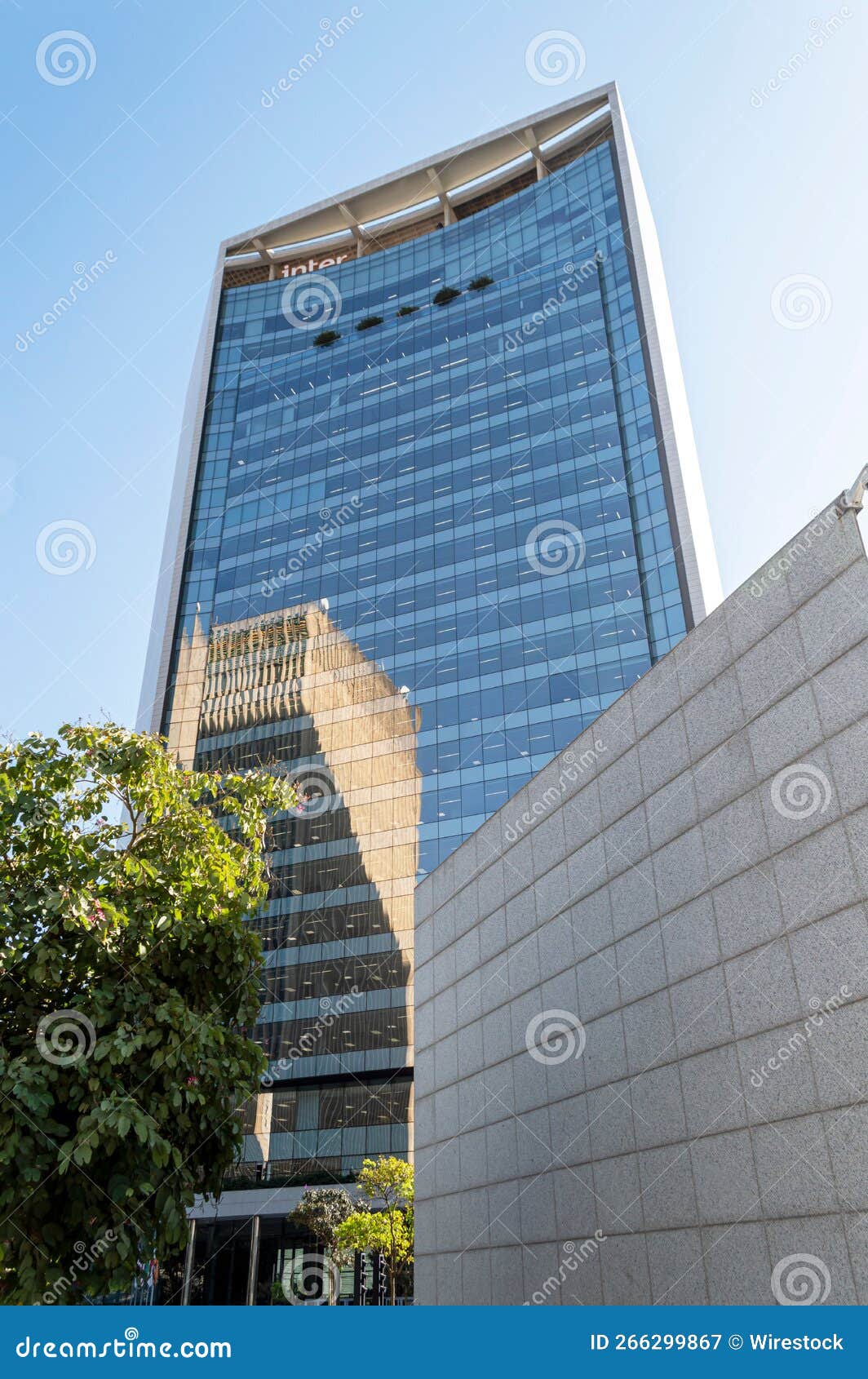 Vertical of the Fully Digital Inter Bank S Modern and Tall Headquarters ...
