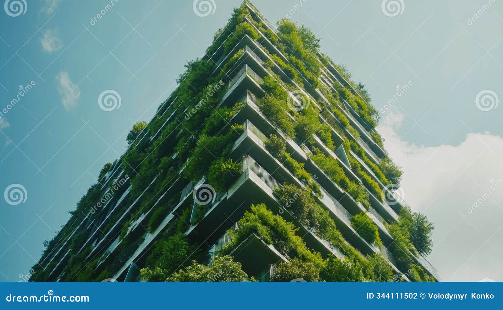 Vertical Garden Skyscraper with Greenery in Urban Environment ...