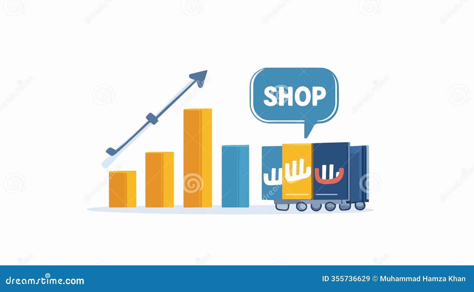 Vertical Gauge with Labeled Buffer Next To a Bar Chart Stock Vector ...