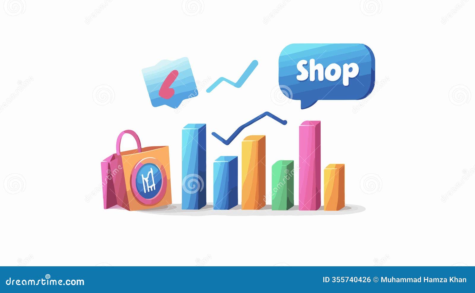 Vertical Gauge with Labeled Buffer Next To a Bar Chart Stock Vector ...