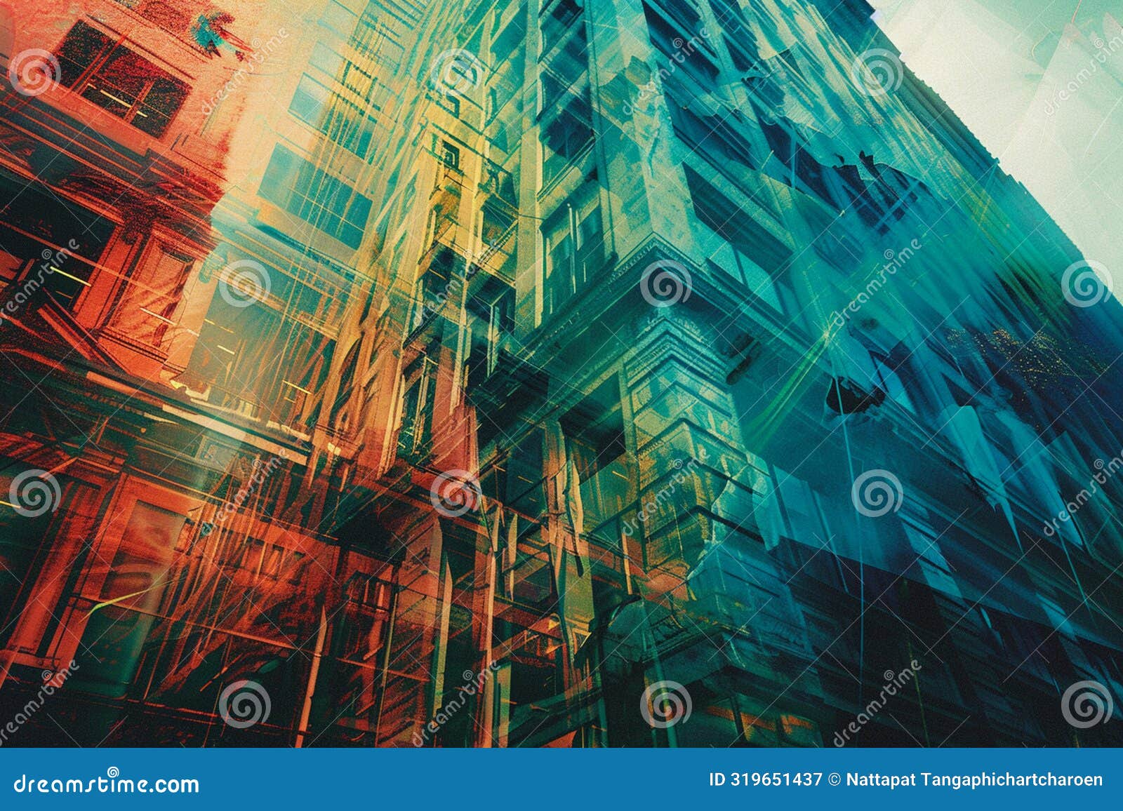 A Vertical Glitch Effect Adds a Dynamic Twist To an Abstract Building ...