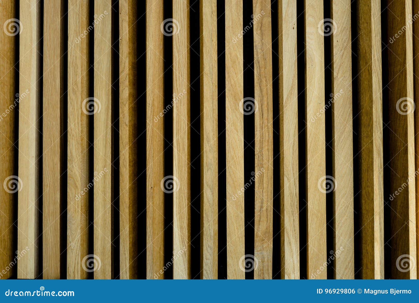 Vertical Golden Oak Panels in Wall Cladding Stock Photo - Image of ...