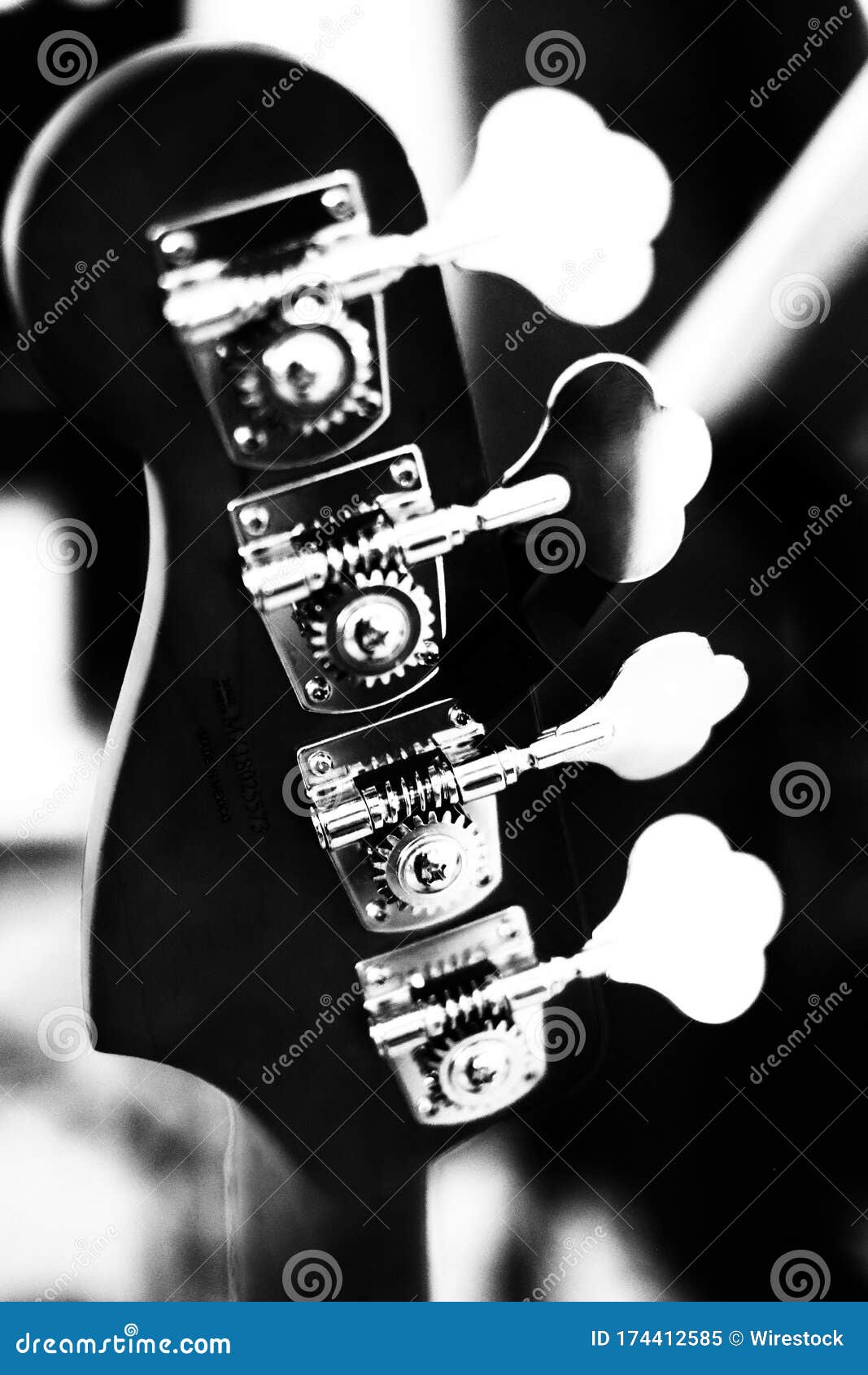 Vertical Grayscale Shot of a Musical Instrument Stock Image - Image of ...