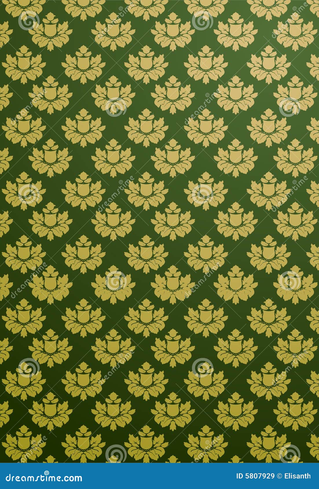 Vertical Green and Gold Glamour Pattern Stock Vector - Illustration of ...