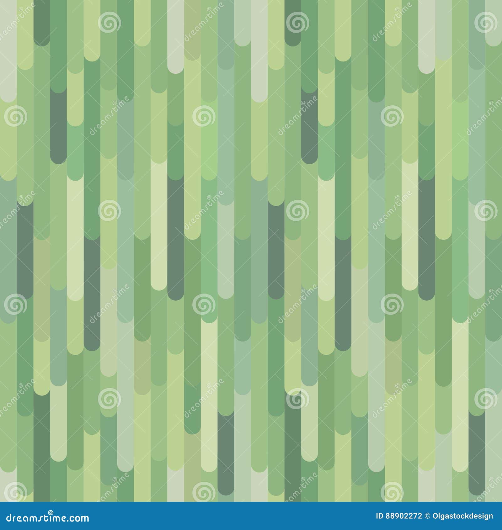 Vertical Green Organic Stripes, Vector Seamless Pattern Stock Vector ...