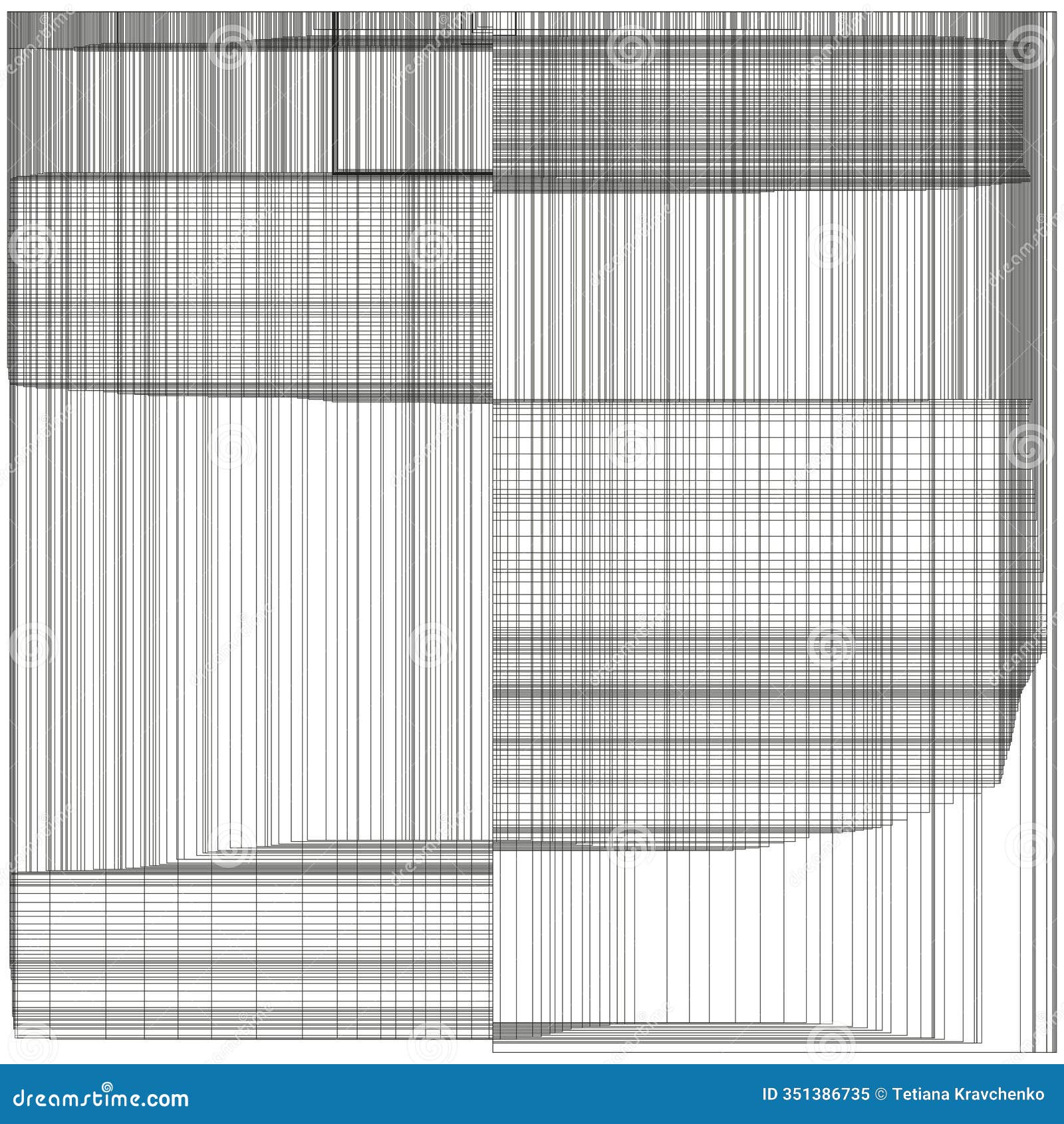Vertical Gridlines Pattern. Abstract Linear Design. Thin Wireframe ...