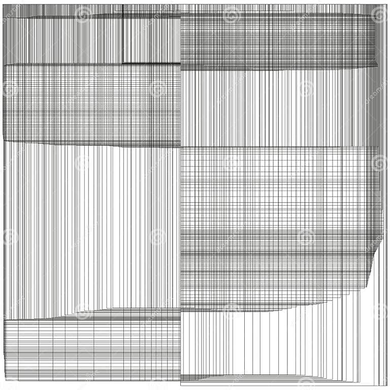 Vertical Gridlines Pattern. Abstract Linear Design. Thin Wireframe ...