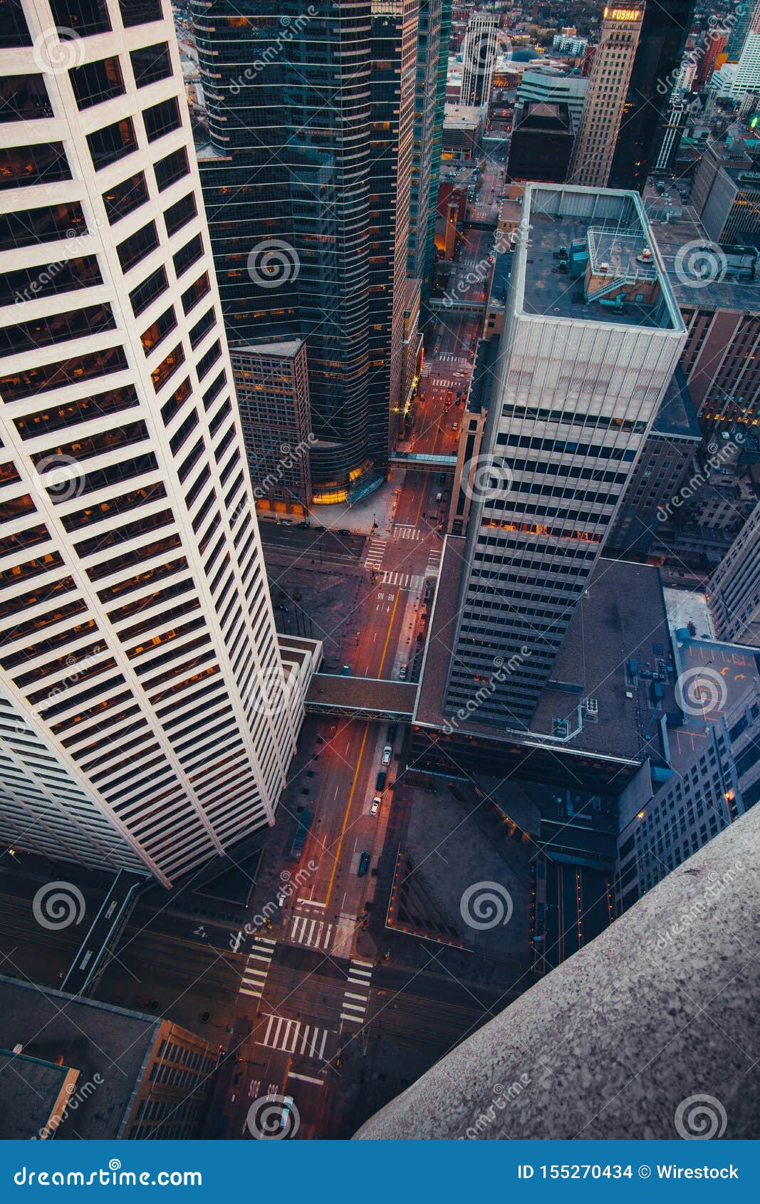 High Angle Photography City