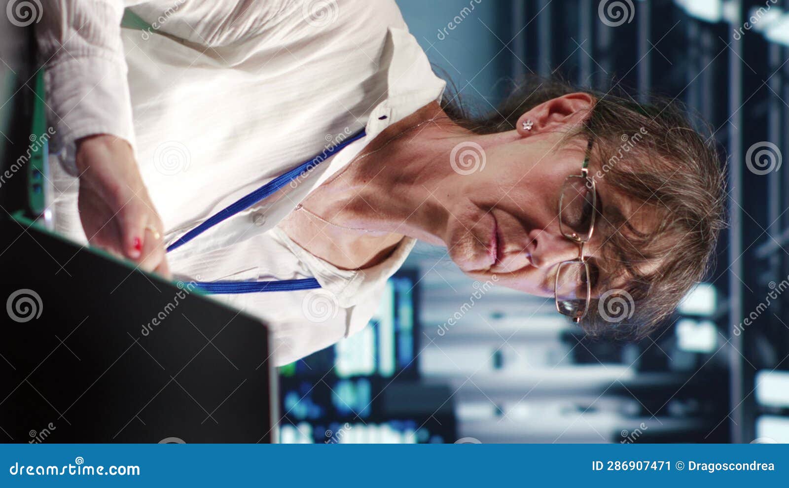 Vertical High Tech Establishment with AI Servers Stock Video - Video of ...