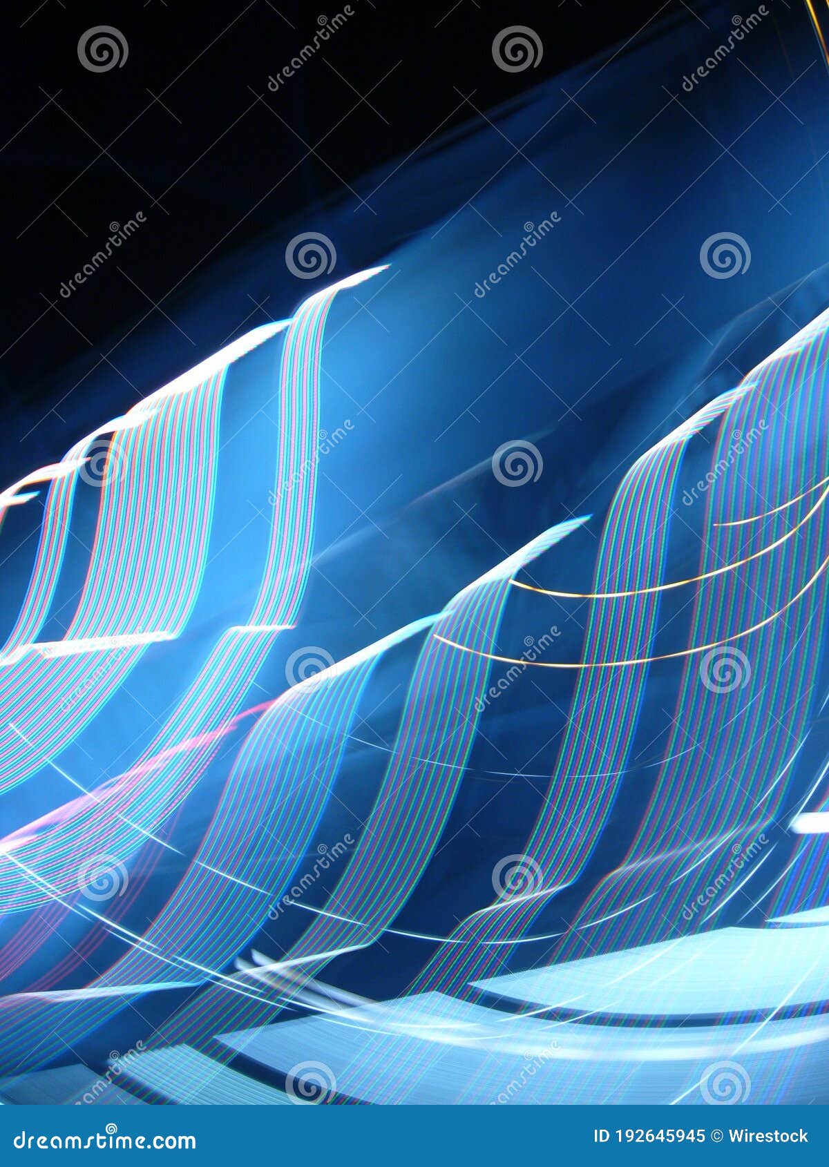 Vertical Illustration Of Interleaving Ray Trace Rhythm - Perfect For A ...