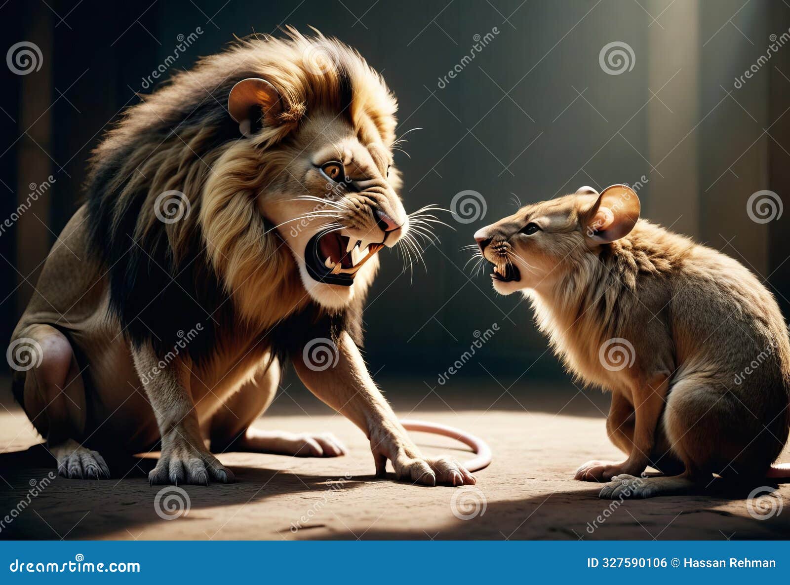 Vertical Illustration of a Mouse on Its Knees, Begging for Mercy Stock ...