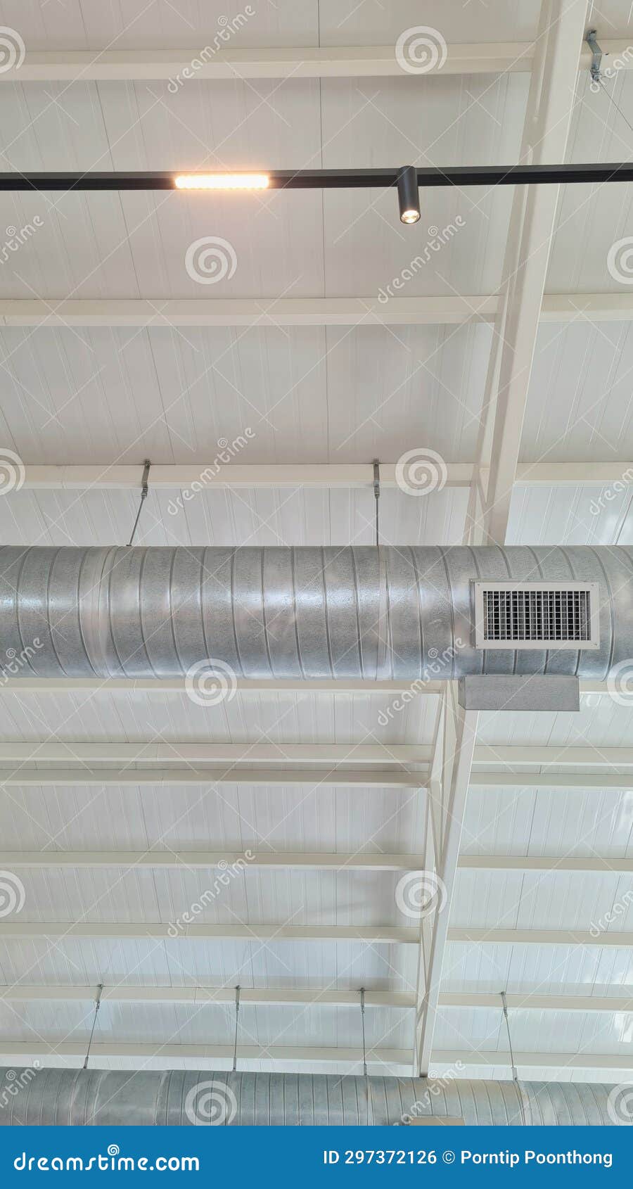 Ceiling interior design stock photo. Image of industrial - 297372126