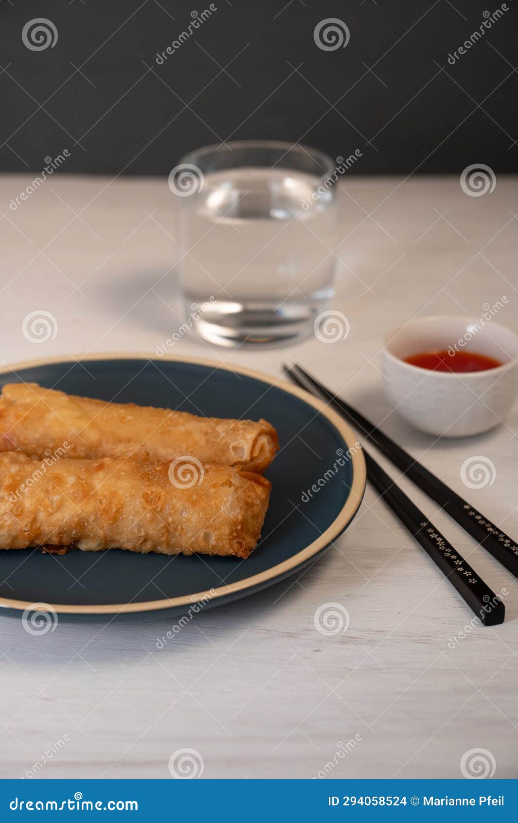 Vertical Image of an Appetizer or a Main Course Stock Photo - Image of ...