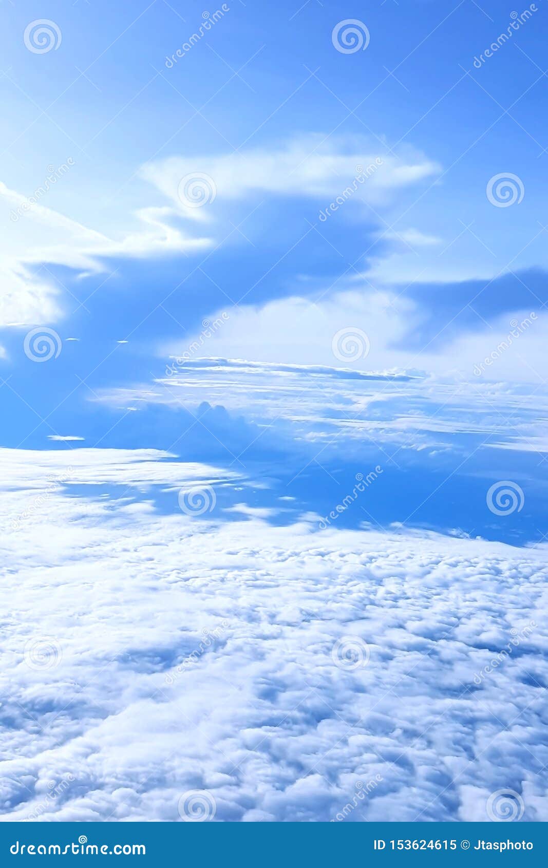 Vertical Cloudy Sky Background Stock Image - Image of cerulean, clouds ...