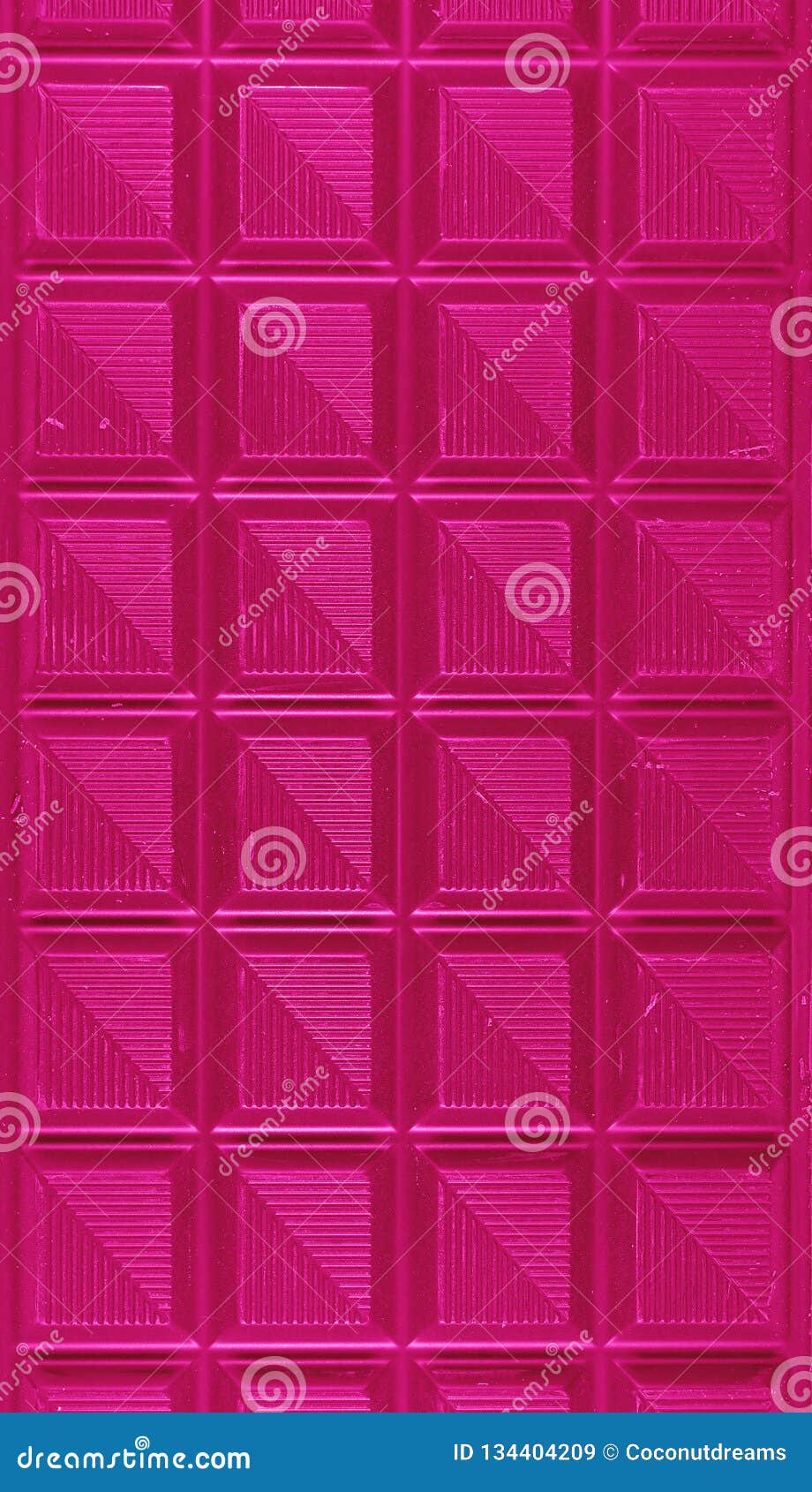Vertical Image of Chocolate Bar in Shocking Pink Color for Background ...