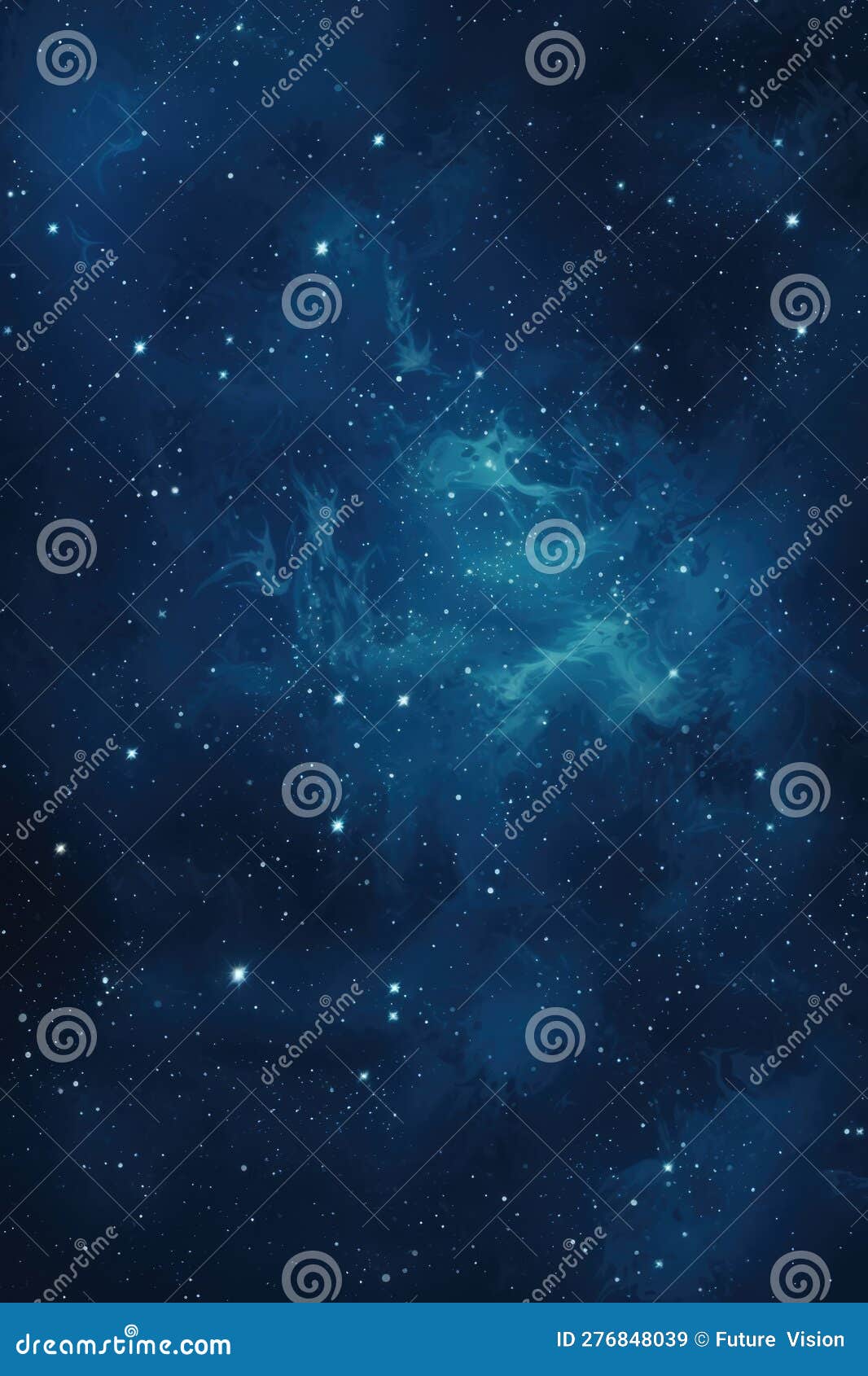 Vertical Image of Dark Blue Cosmic Space Background with Multiple Stars ...